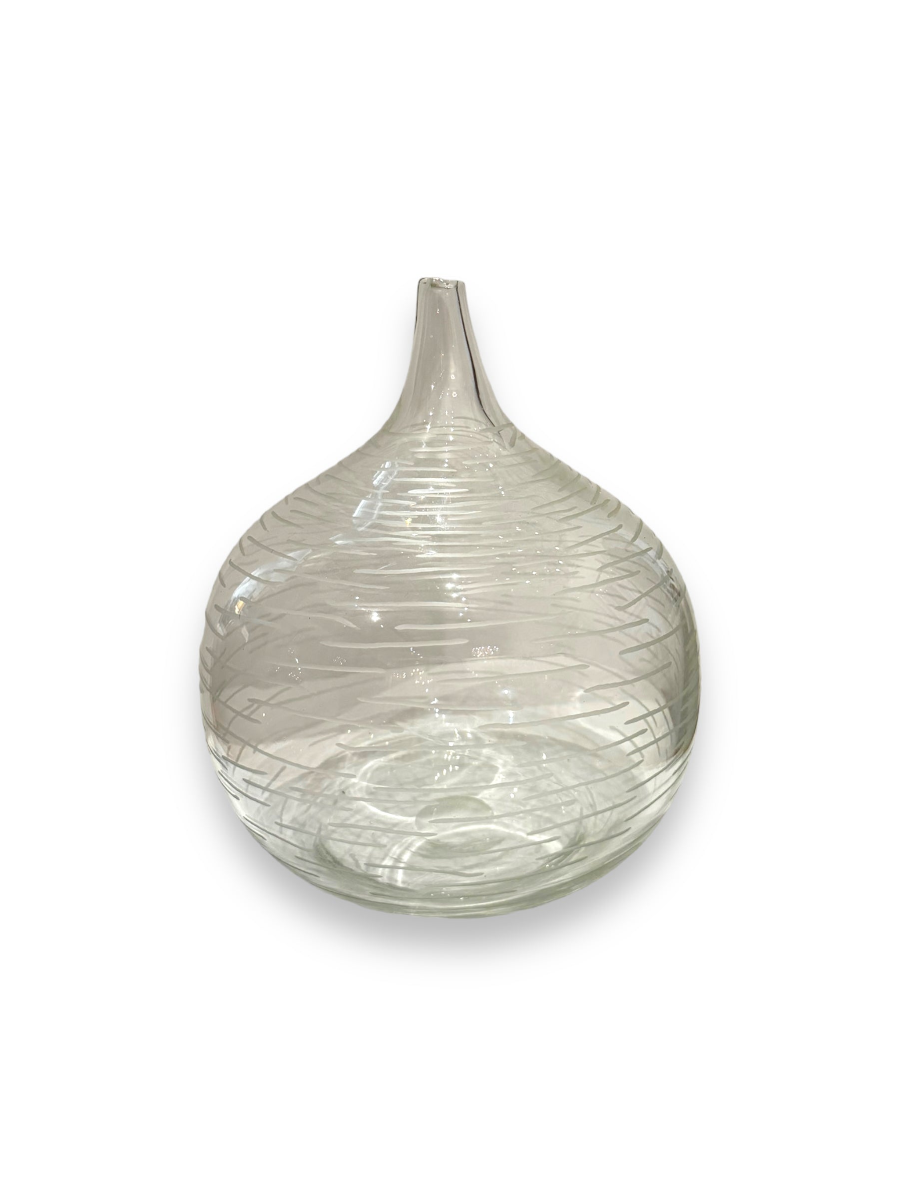 Mid-Century Glass Vase from Belgium | DeFrenS